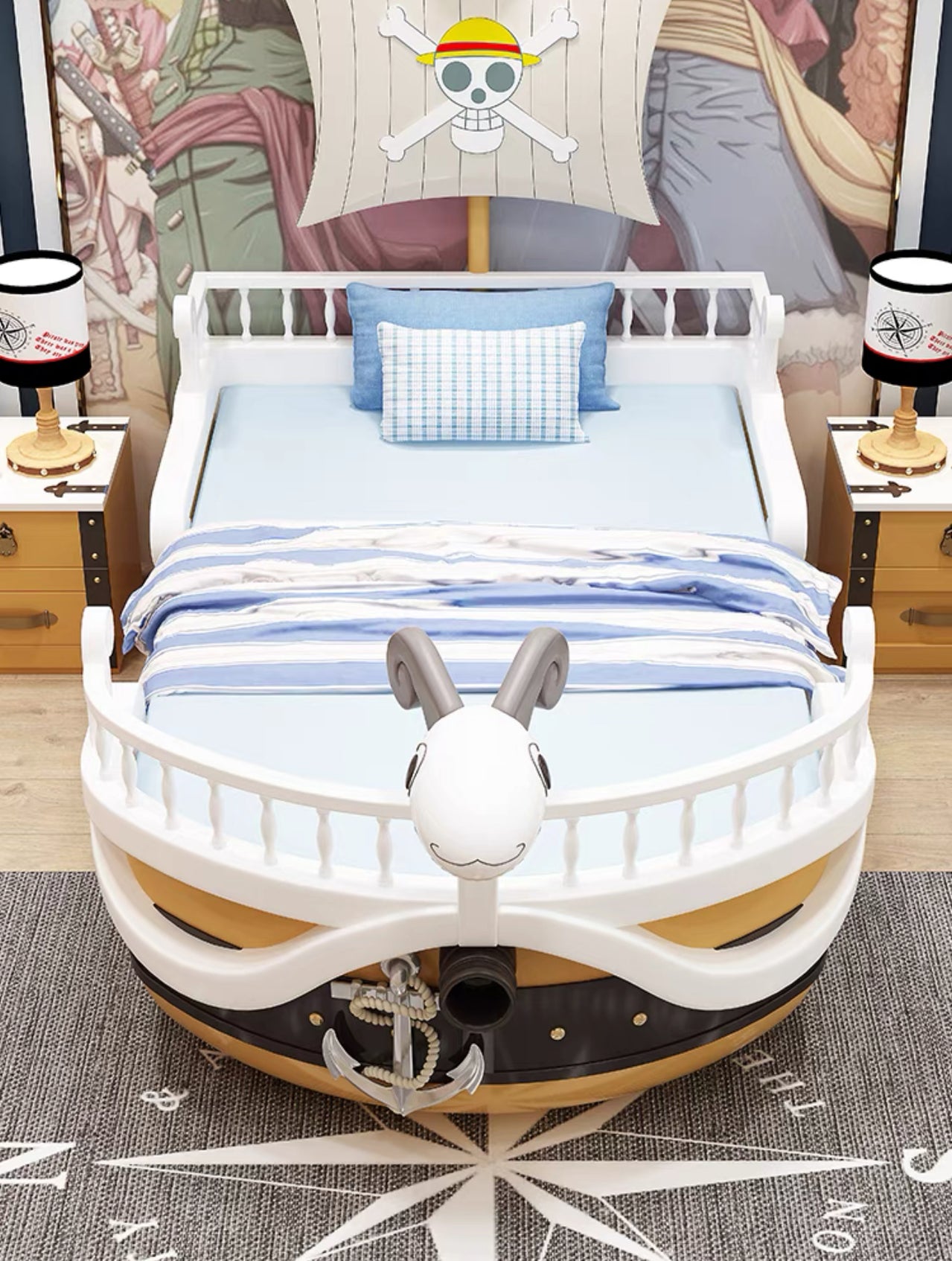 Pre-Order One Piece Ship-Themed Bed – Unique Anime Furniture for Pirat ...