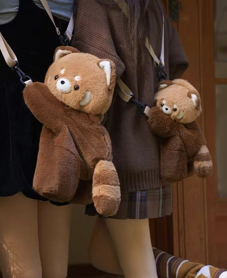 Cute Red Panda Plush Backpack — Anime House ANZ
