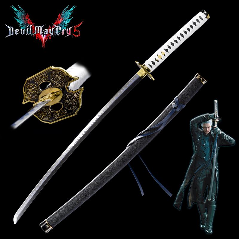 Metal Sword Vergil Yamato Devil May Cry Metal Samurai Sword Katana 104 ...