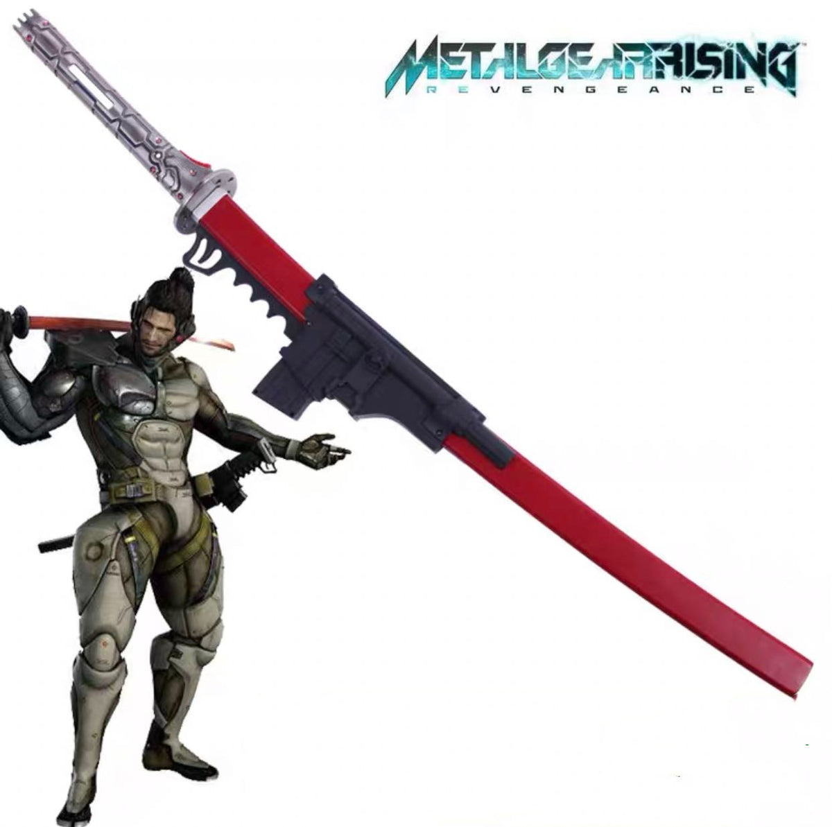 Sharpened Metal Gear Rising Samuel Rodrigues HF Muramasa Sword with Gu ...