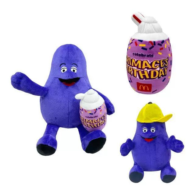 Grimace Plush Grimace Stuffed Animal plushies Grimace Yellow Hat Stuff ...