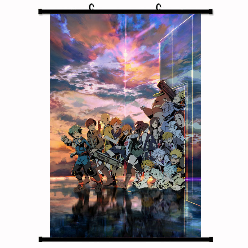 WALL SCROLL - My Hero Academia, Attack on Titan, One Punch man, Haikyu ...