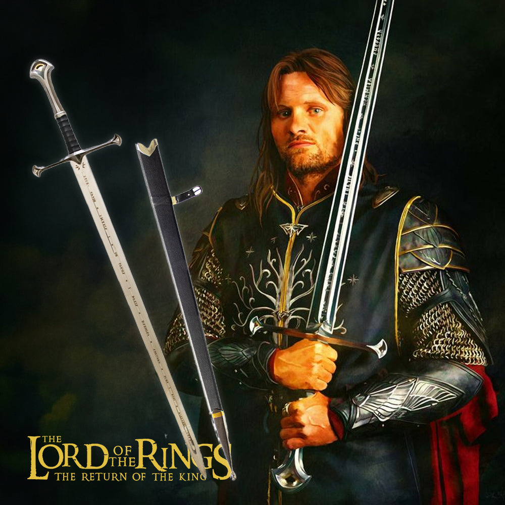 Metal Katana / Sword Lord of the Rings Aragorn Anduril (331B/331A ...