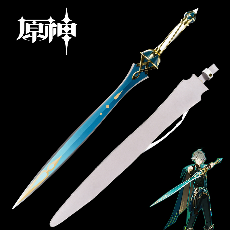 Metal Katana / Sword Genshin Impact Xiphos' Moonlight Sword 371 — Anime ...