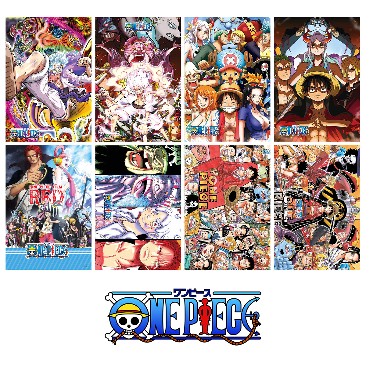 ONE PIECE 8PC A3-SIZE ANIME POSTER SET 3564 — Anime House