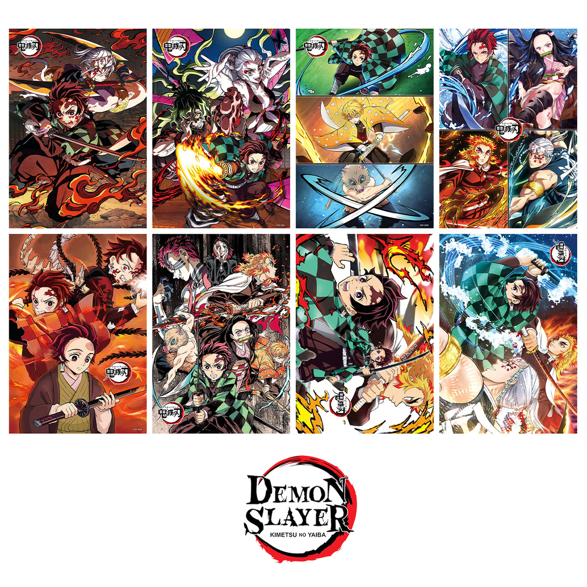 DEMON SLAYER 8PC A3-SIZE ANIME POSTER SET 3585 — Anime House ANZ