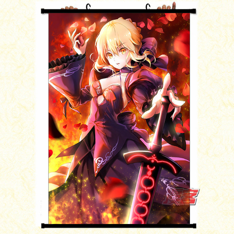 Wall Scroll - Fate saber — Anime House