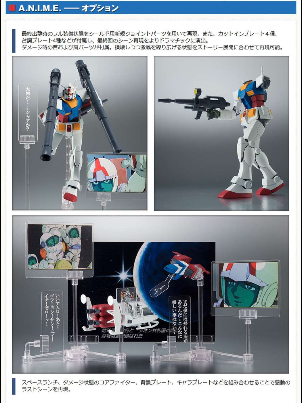 Robot Tamashii SIDE-MS RX-78-2 Gundam Ver. A.N.I.M.E. Final Battle For ...